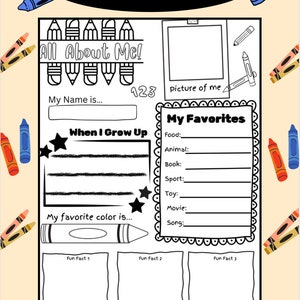 All About Me, All About Me Poster Printable, All About My Teacher ...