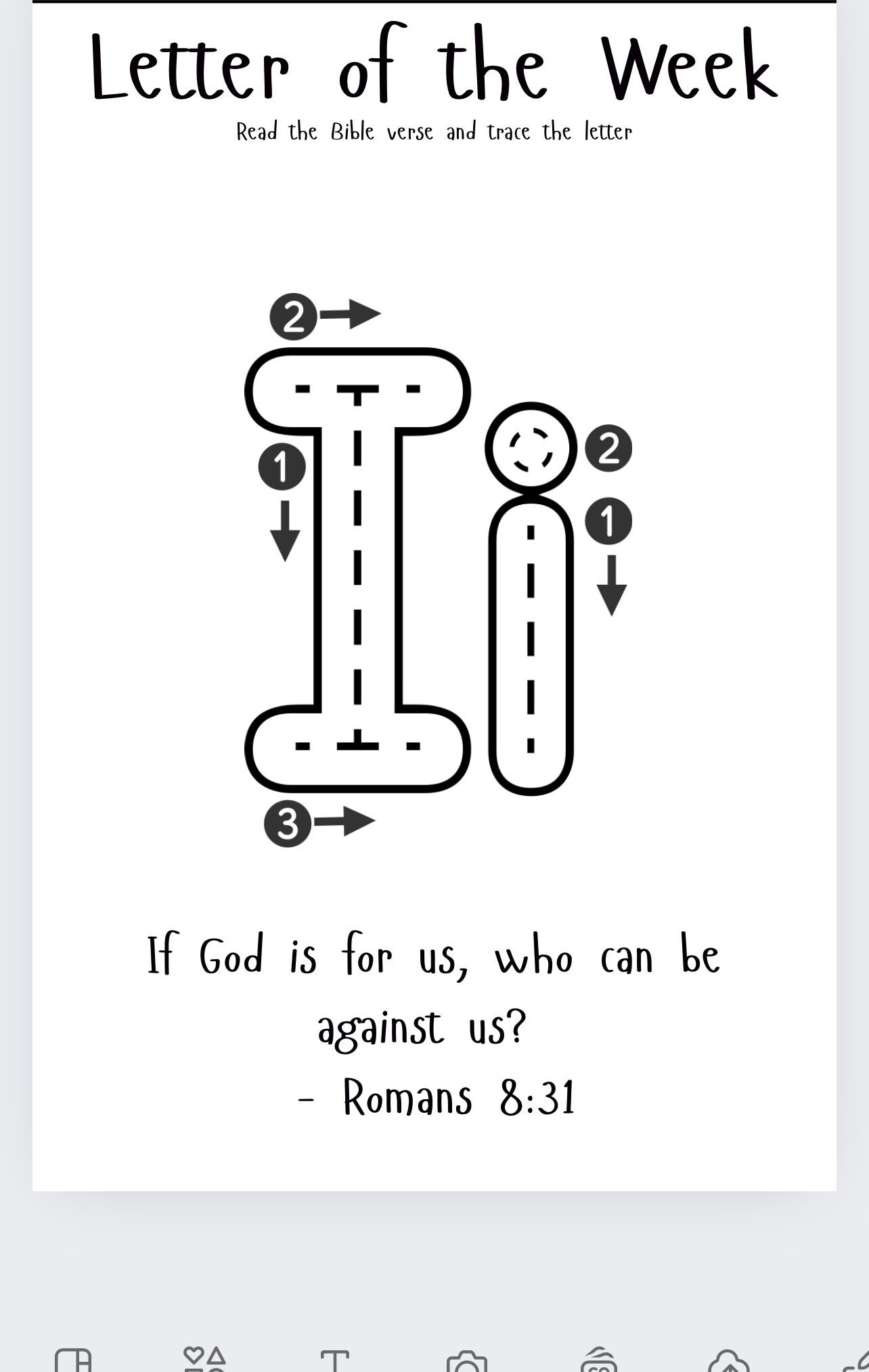 Traceable ABC Letter of the Week and Bible Verse of the Week Printable ...