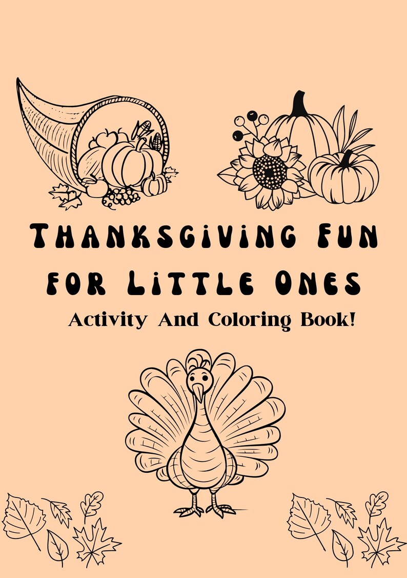 Thanksgiving Activity: Thankful Tree Craft & Thanksgiving Coloring Book ...