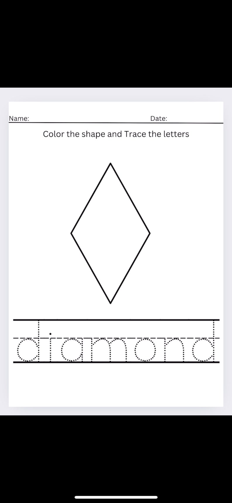 Shapes Coloring Book, Tracing Letters, Tracing Words , Preschool Shapes ...