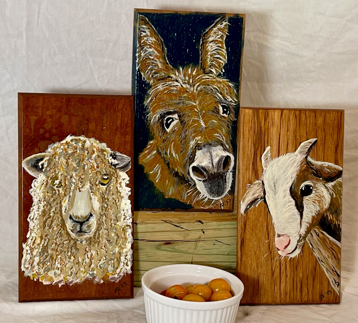 Chubby Burro . One of Farm Animal Collection - Etsy