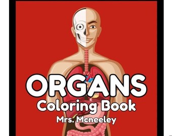 Human Anatomy Coloring Pages Human Body Organs for Kids - Etsy