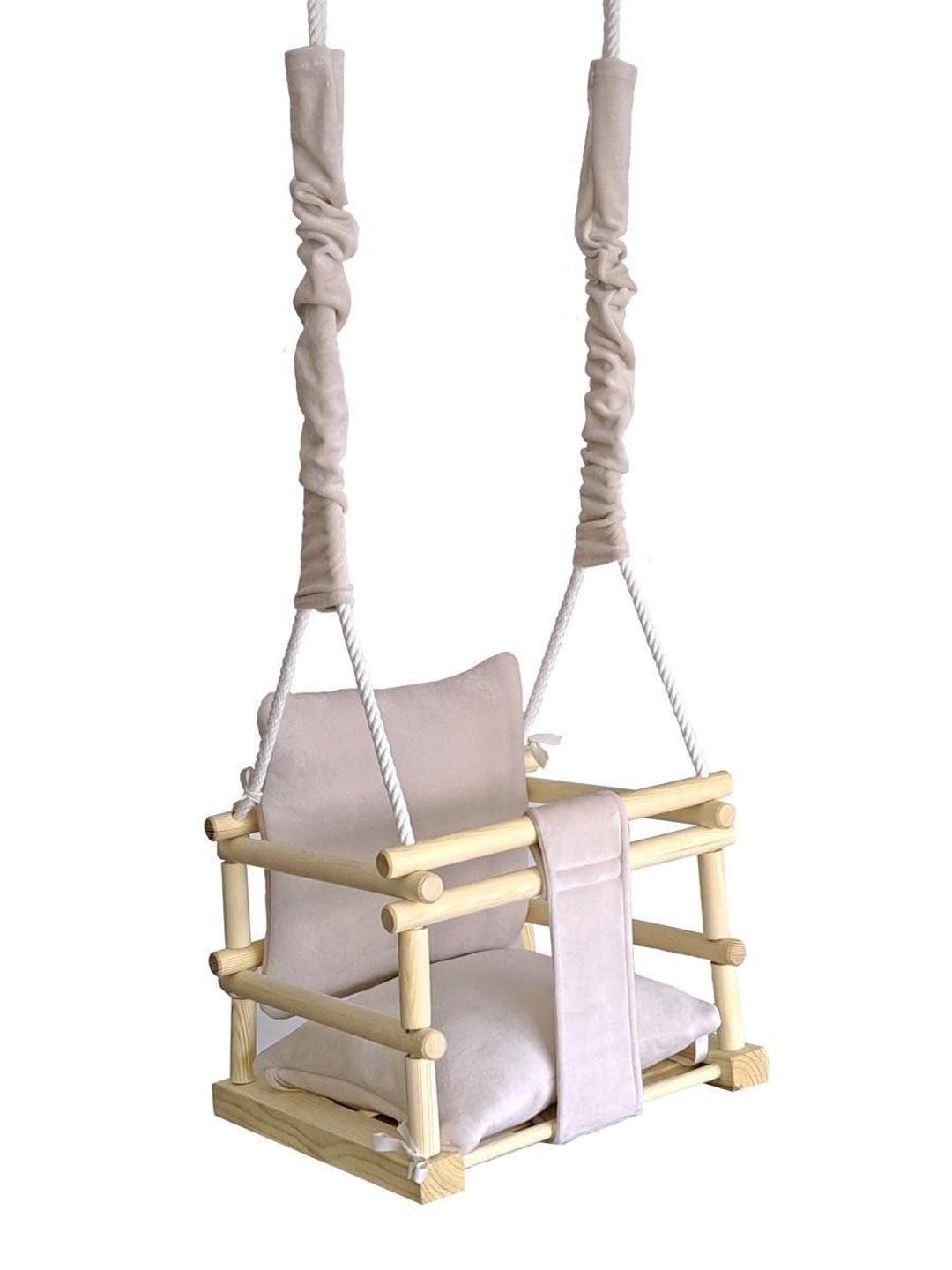 WOODEN Baby Swing, Wooden Indoor Baby Swing, Montessori Swing, Porch ...