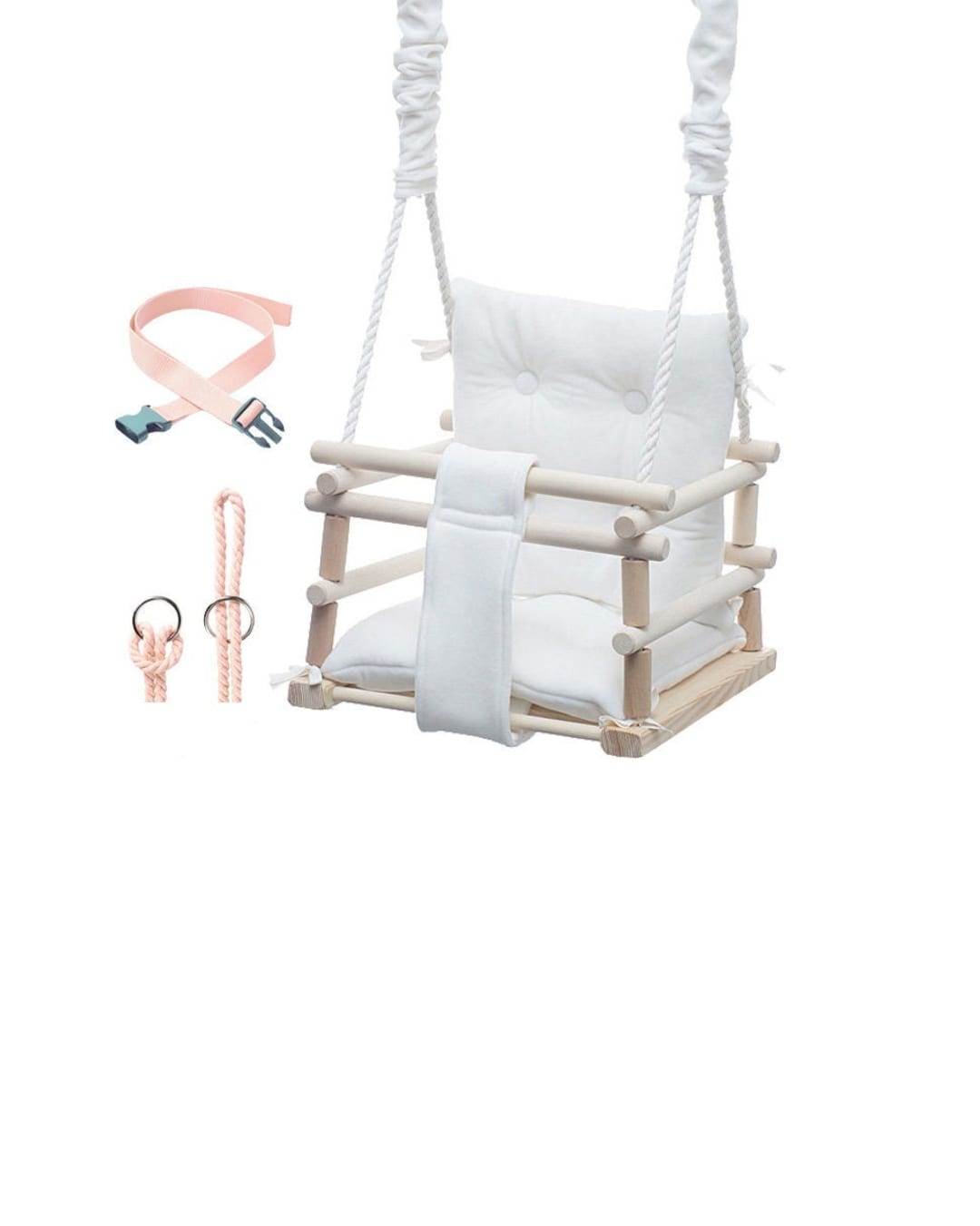 WOODEN Baby Swing, Montessori Toddler Swing, Porch Swing, Babyschaukel ...