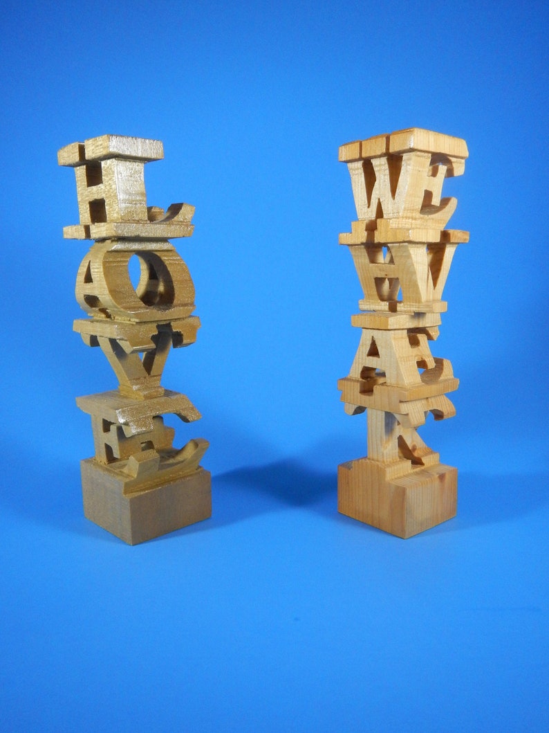 4-character Word Tower - Etsy