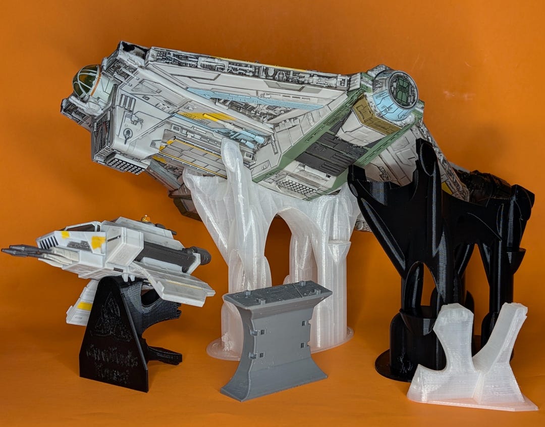 Rebels Ghost & Phantom 3D Printed Flight Stands for Micro Galaxy ...
