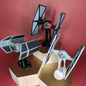TIE Fighter 3D Printed Flight Stand (for Micro Galaxy Squadron) - Etsy