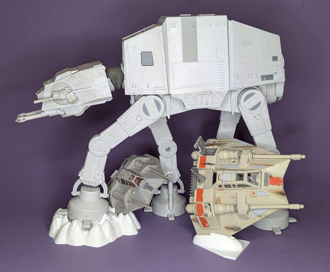 Hoth Battle 3D Printed Flight Stands (for Micro Galaxy Squadron) - Etsy