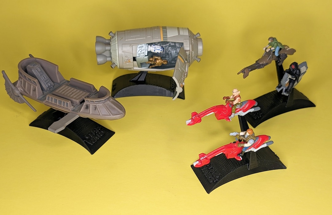 3D Printed Star Wars Action Fleet Replacement "battle Pack" Stands - Etsy