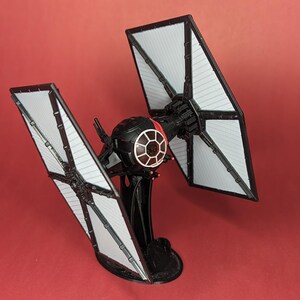 TIE Fighter 3D Printed Flight Stand (for Micro Galaxy Squadron) - Etsy