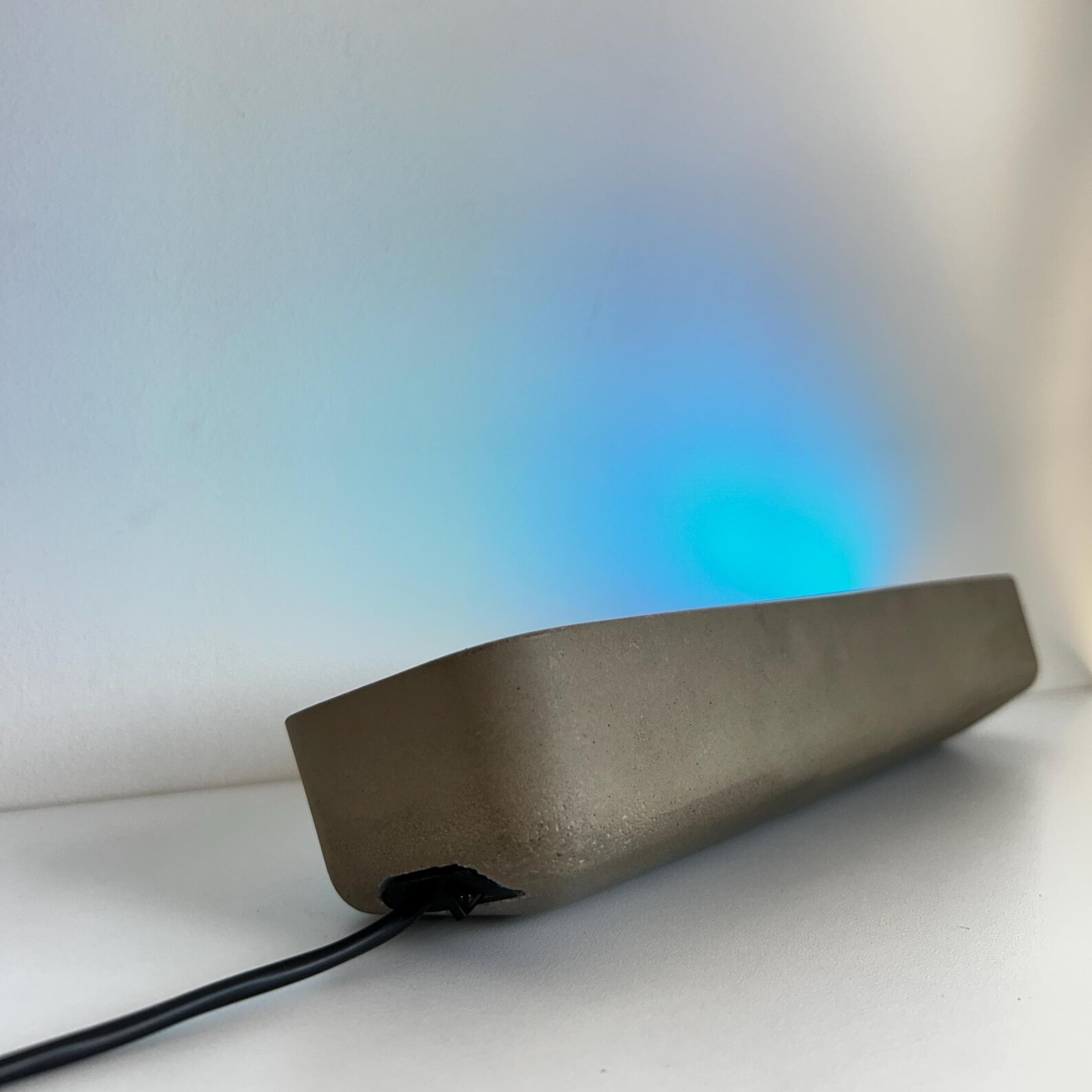 Modern Concrete Table Lamp, Minimalist Industrial Desk Lamp ...