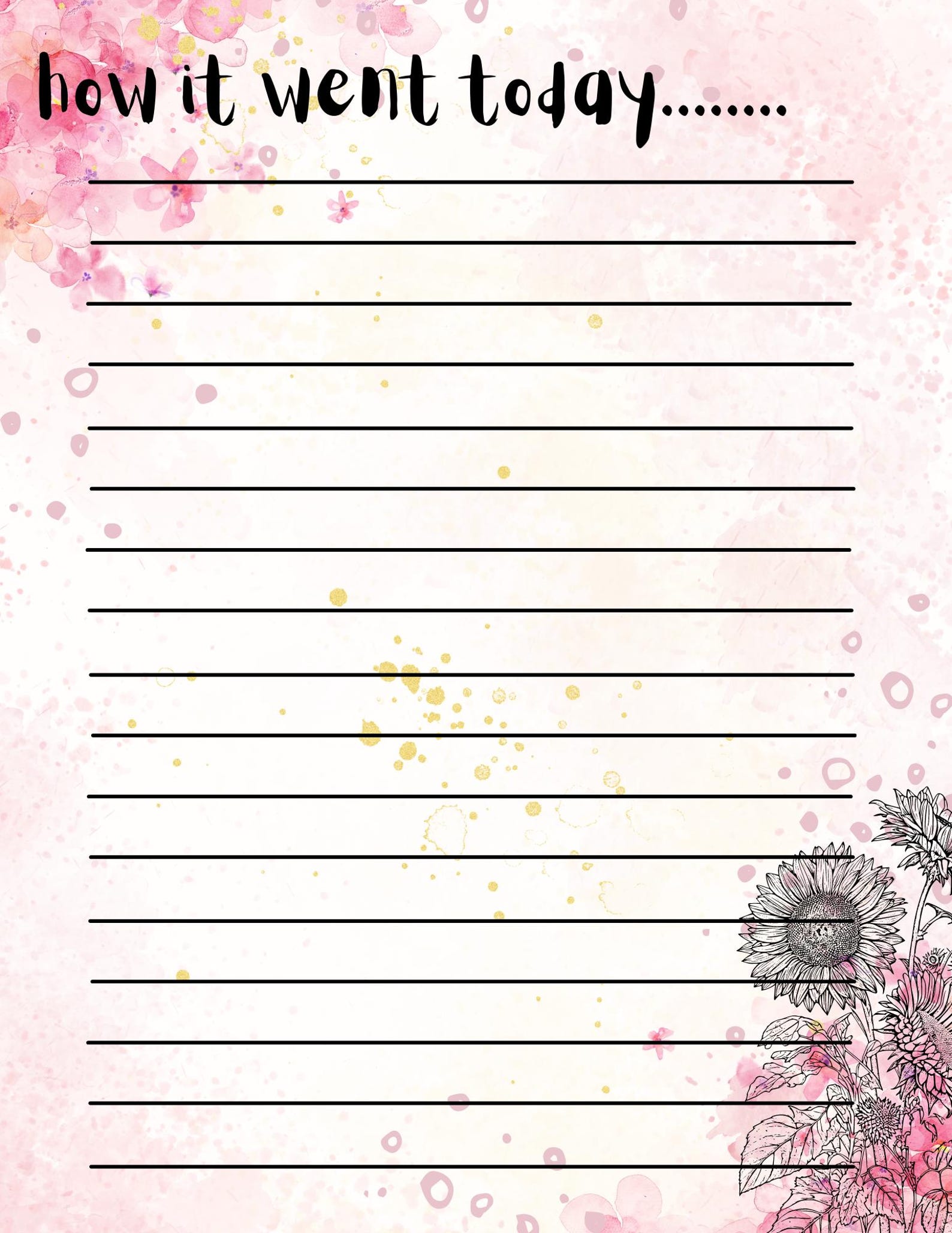 Daily Writing Journal . - Etsy