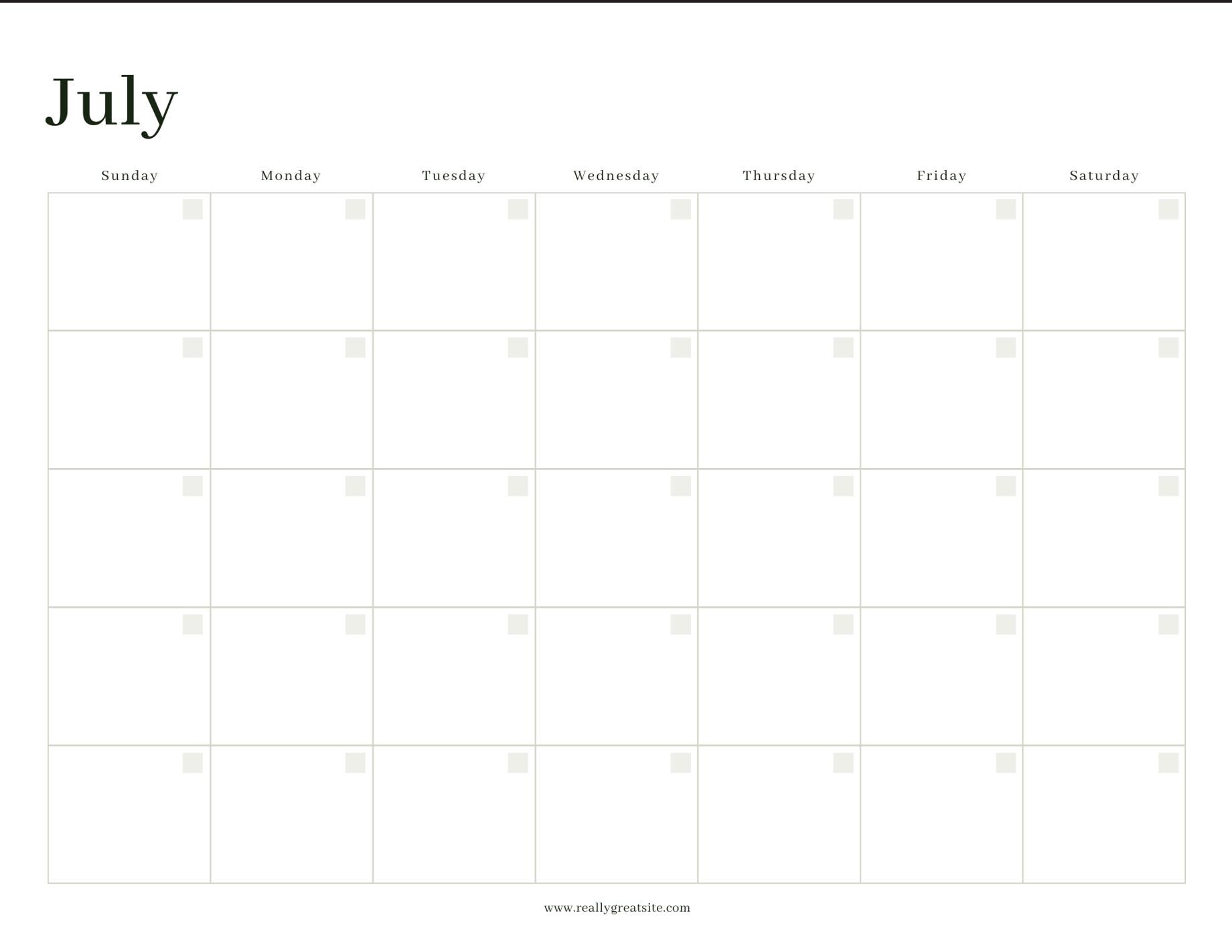 July Planner - Etsy