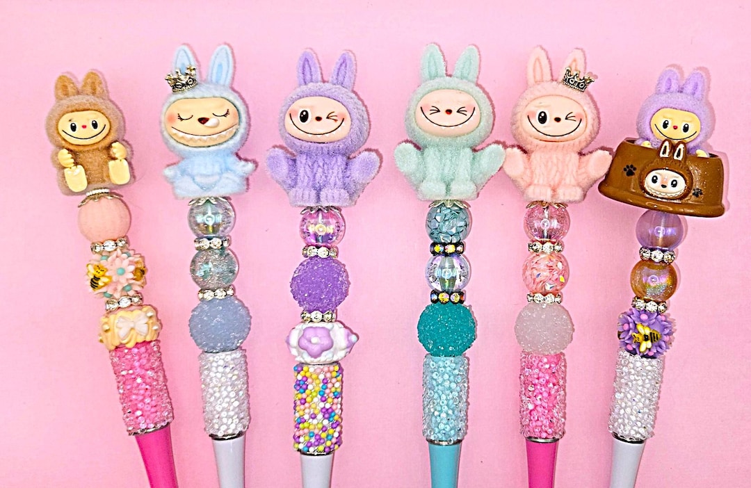 Popmart Labubu and Friends Beaded Pen- Customizable and Collectible ...