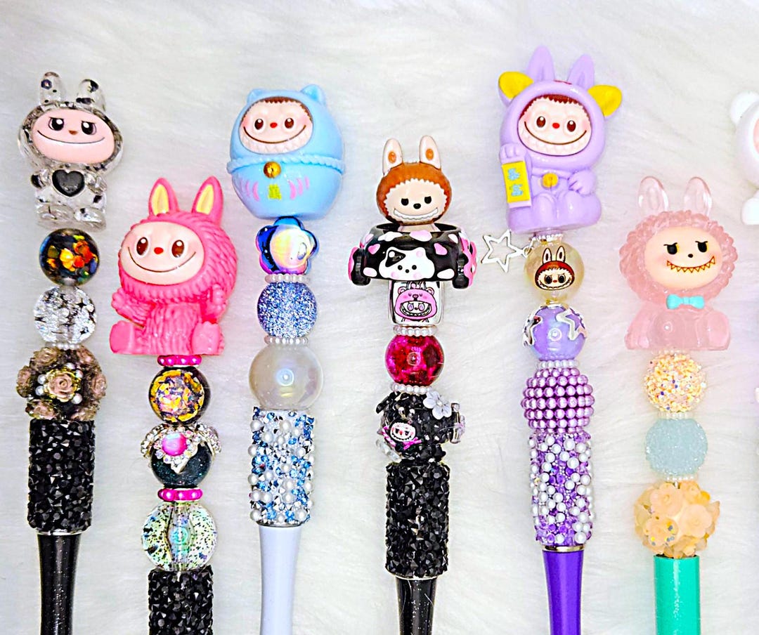 Popmart Labubu and Friends Beaded Pen Customizable and Collectible ...