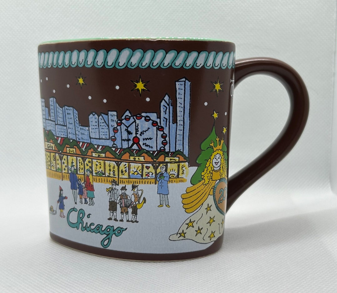 2018 Chicago Christkindlmarket - Heart Shaped Souvenir Christmas Mug 8 ...