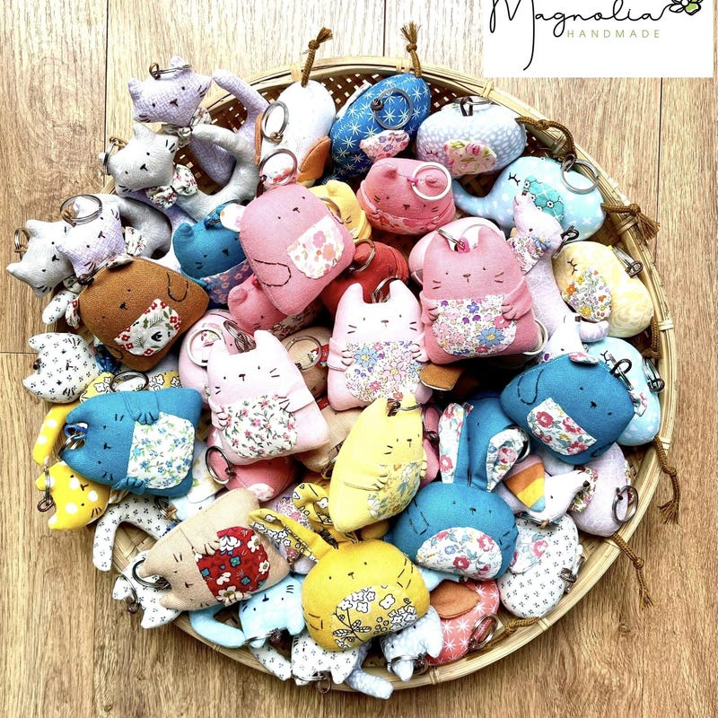 Stuffed Animal Keychain - Etsy