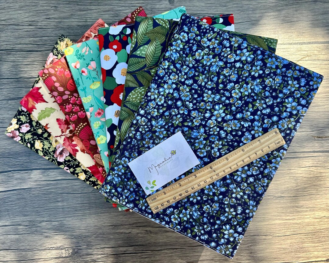 Floral Fabric Notebook Cover A4/letter: Handmade Refillable Journal or ...
