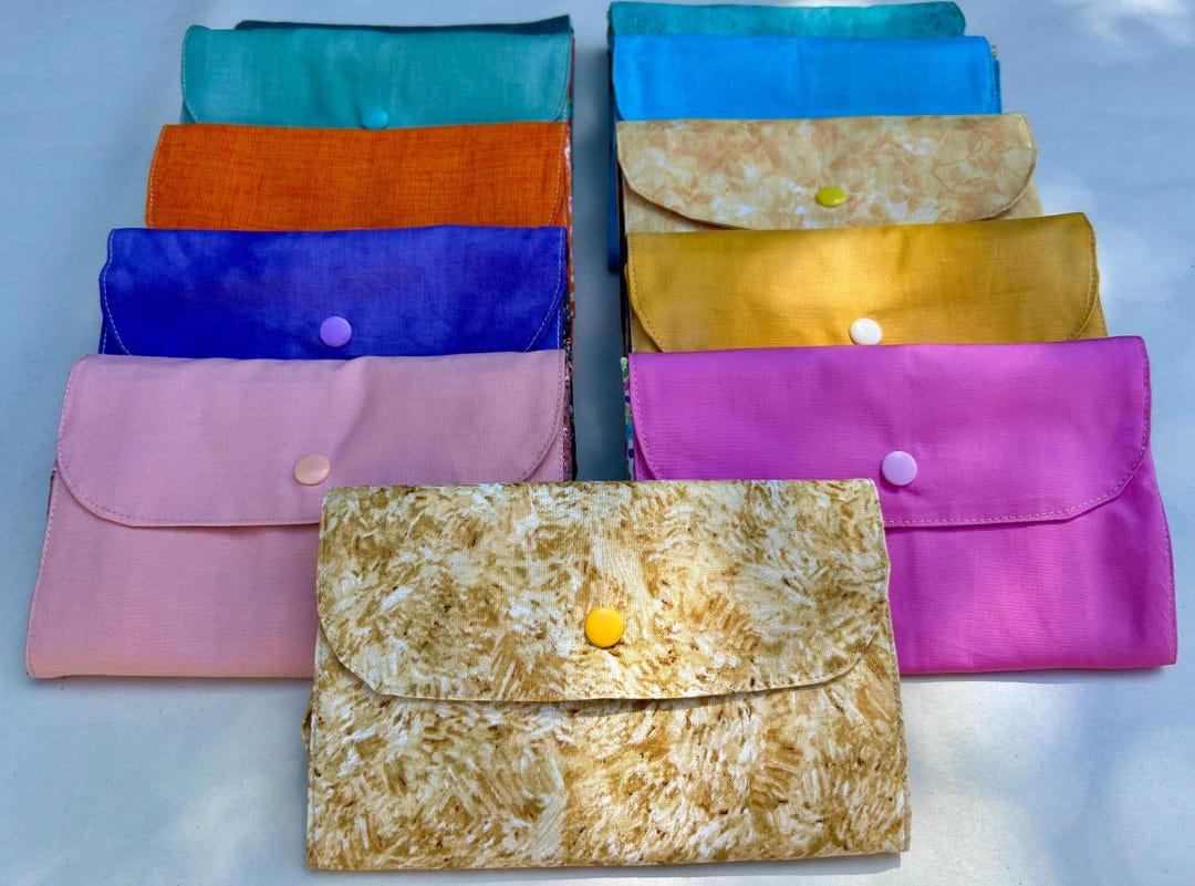 Foldable Reusable Fabric Shopping Bag: Handmade Floral Cotton Grocery ...