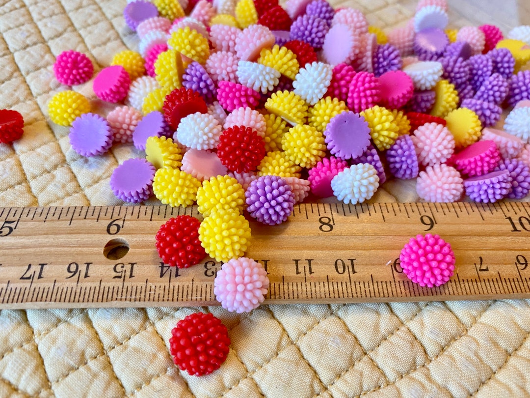 50 Colorful 12mm Resin Domed Cabs Perfect for Easter House Decorations ...
