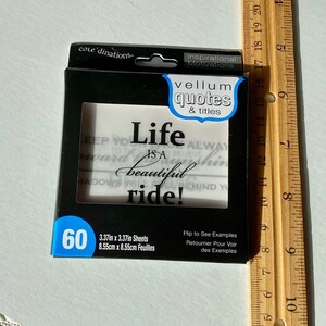 60 Vellum Quotes and Titles You Choose / Life / Special Day / Birthday ...