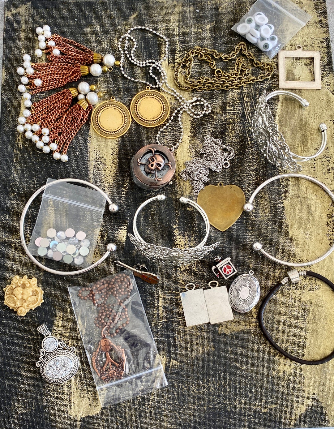 Large Lot Vintage Jewelry Collection / Junk Jewelry / Repurpose / Mixed ...