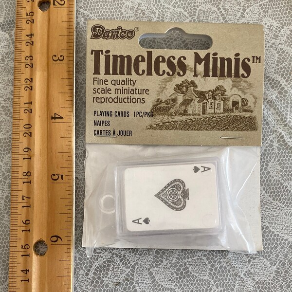 Miniature Playing Cards - Etsy