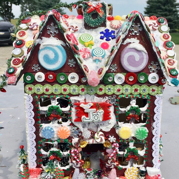 Faux Gingerbread House - Etsy