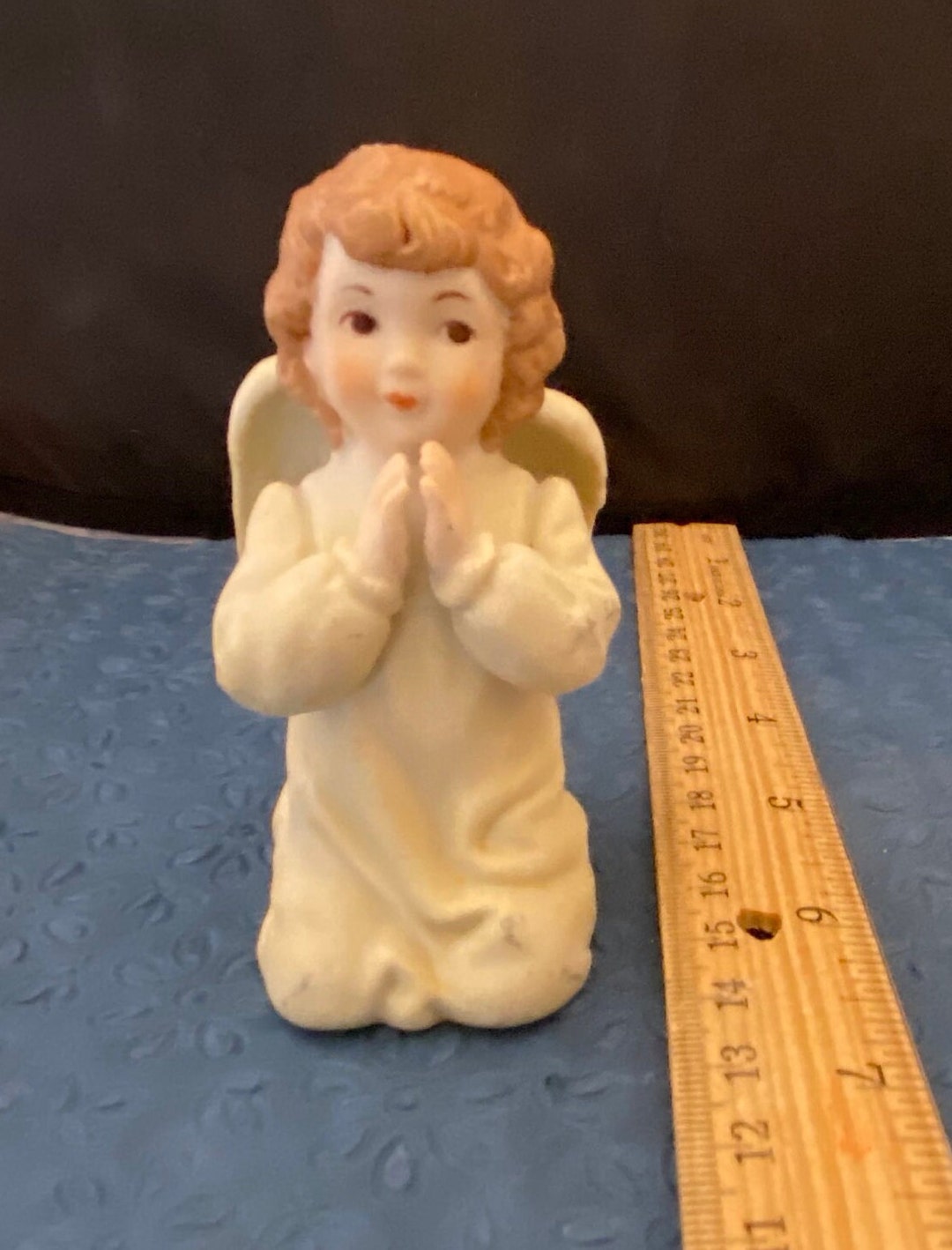 Vintage Porcelain Kneeling Child Angel Figurine Praying Christmas ...