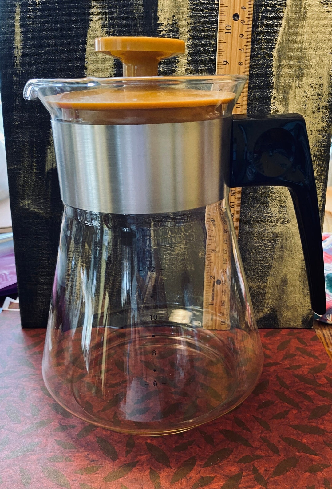 Mid Century Coffee Pot W/ Harvest Gold Lid / Diorama / Crafts / Vintage ...