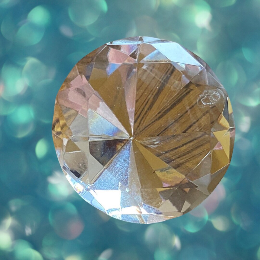 Large Crystal Diamond Home Decor Paperweight - Etsy
