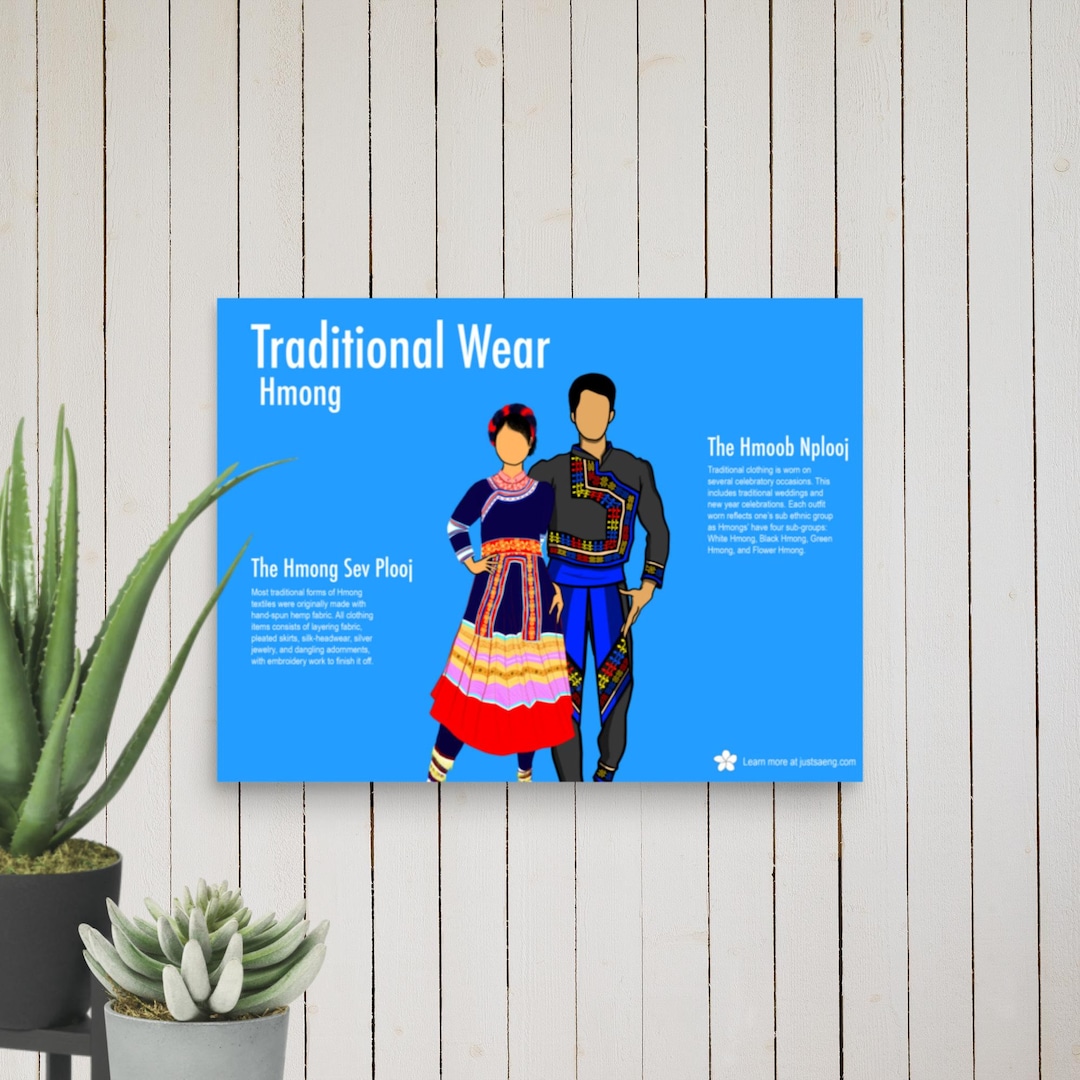 Hmong Clothing Paper Poster - Etsy