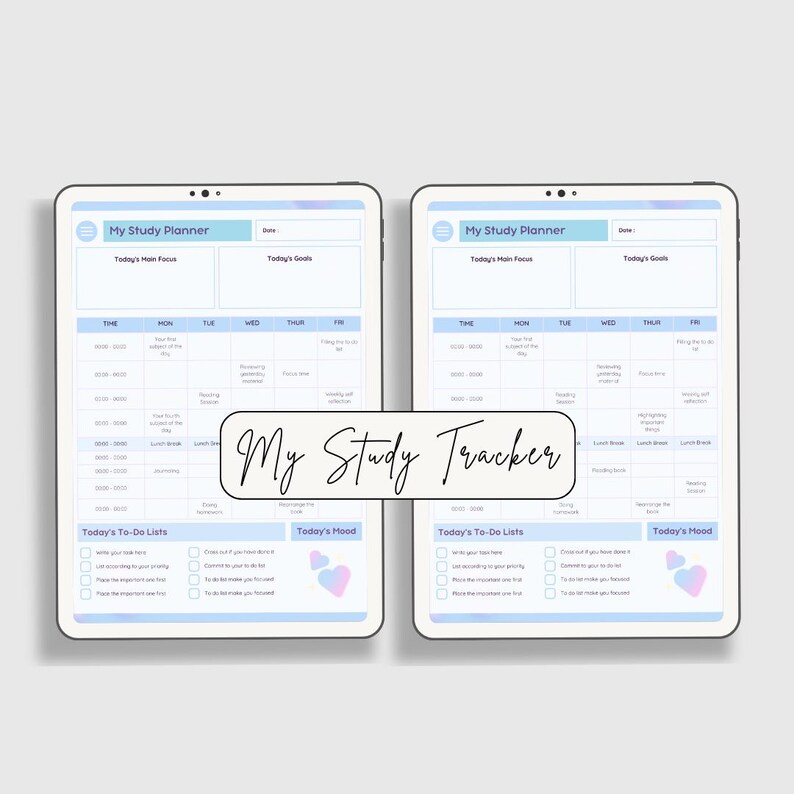 My Study Planner, Student Planner, Digital Academic Planner, College ...