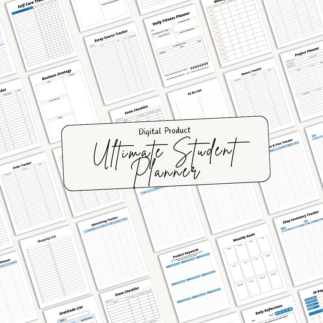 Ultimate Student Planner, Ultimate Student Planner With Monthly ...