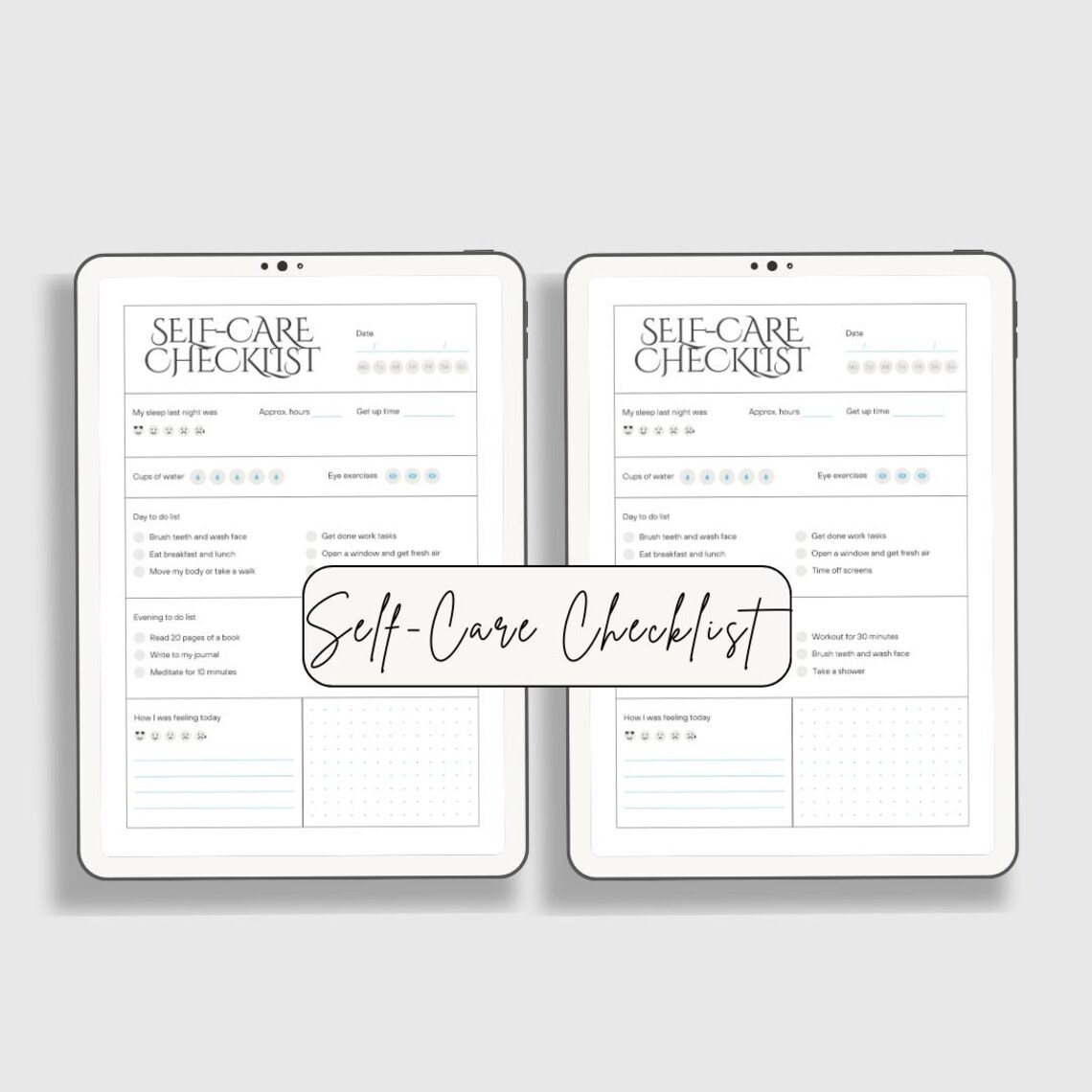 Self-care Planner Printable, Self-care Pintables, Self-care Tasks, Self ...