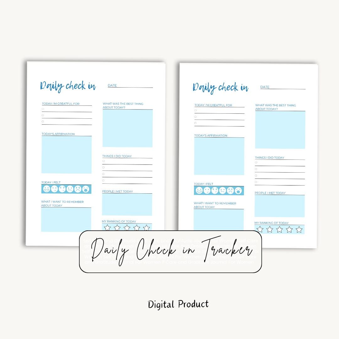 Daily Planner Printable, Mood Tracker, to Do List Printable, Today Plan ...