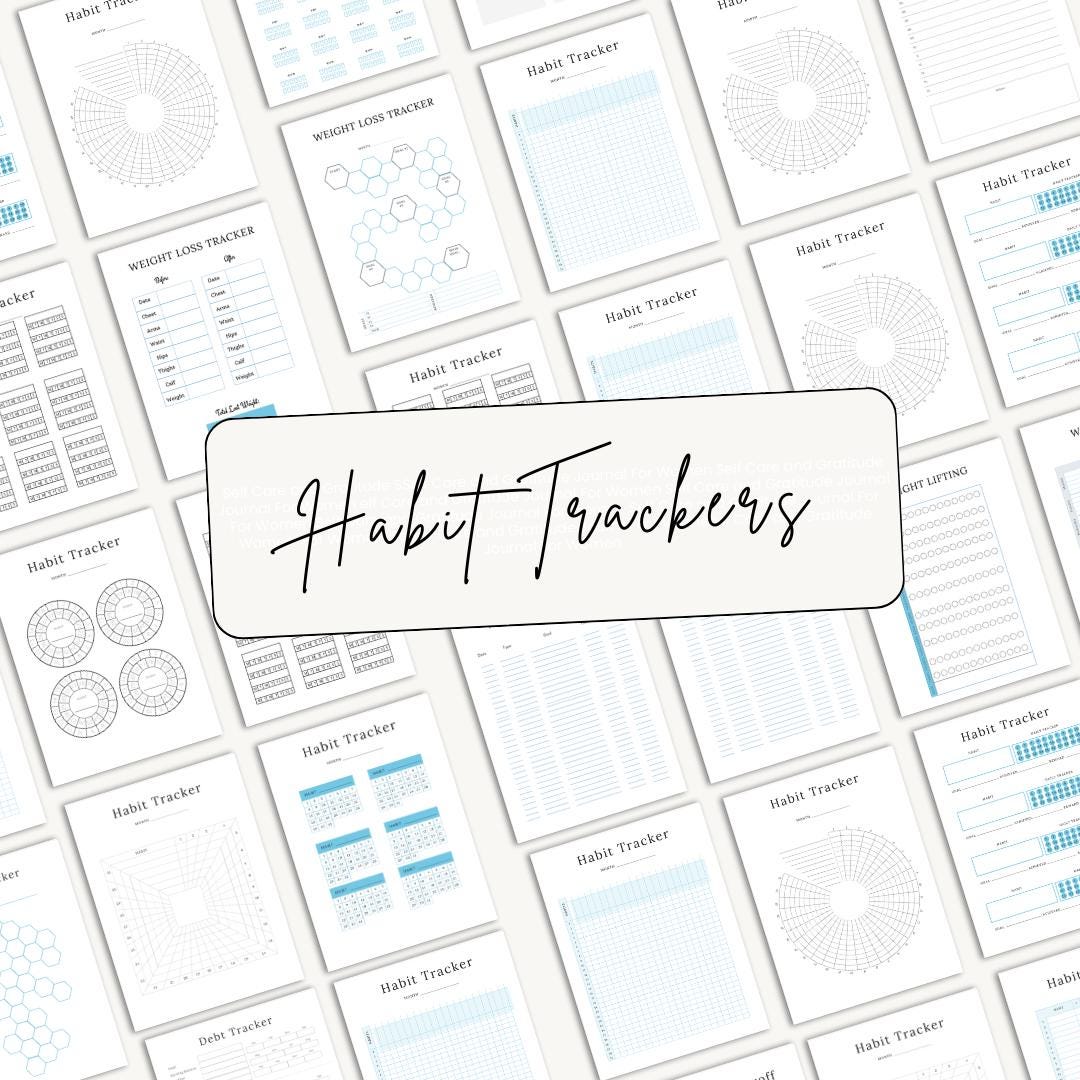 Habit Tracker, Weekly Planner, Daily Tracker, Habit Journal, Goal ...