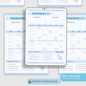 My Study Planner, Student Planner, Digital Academic Planner, College ...