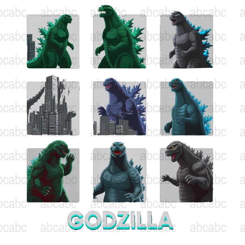 Godzilla Printables - Etsy