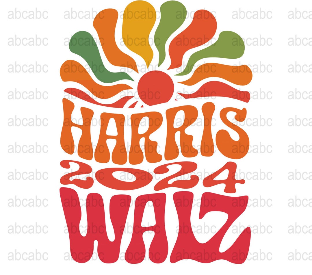 Kamala Harris President 2024 Harris Walz Walz Team Png T-shirt Design ...