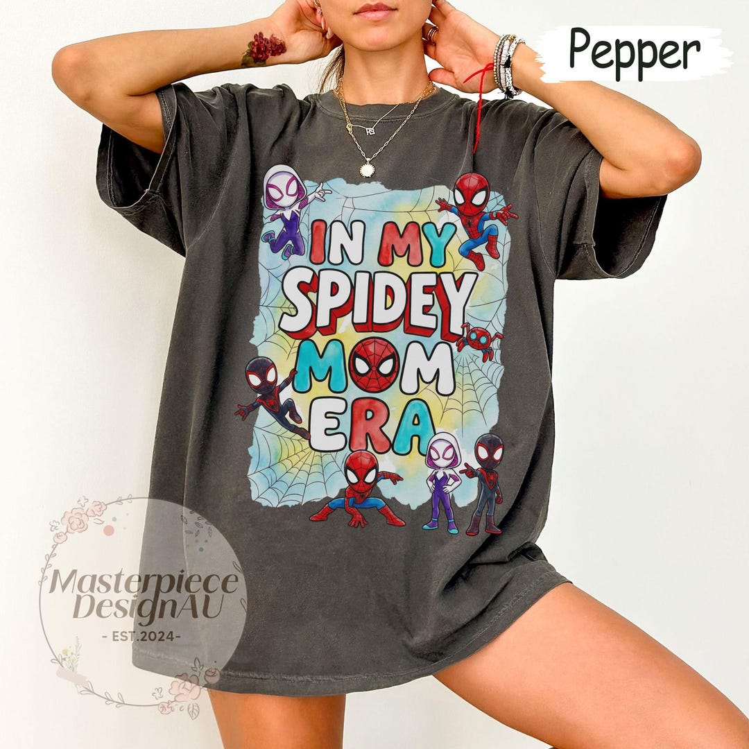 Custom Family Role Spider Shirt, in My Spidey Mom Era T-shirt, Spider ...