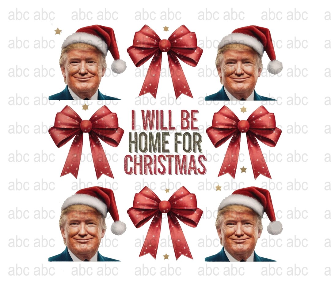 Christmas Santa Hat Digital Download, Home for Christmas Printable ...