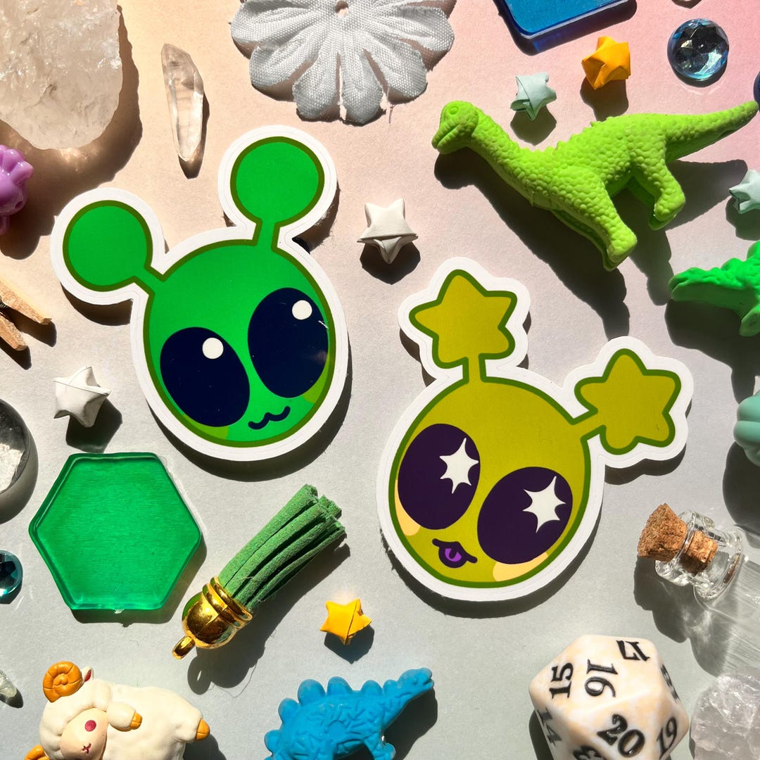 Little Alien Sticker - Etsy