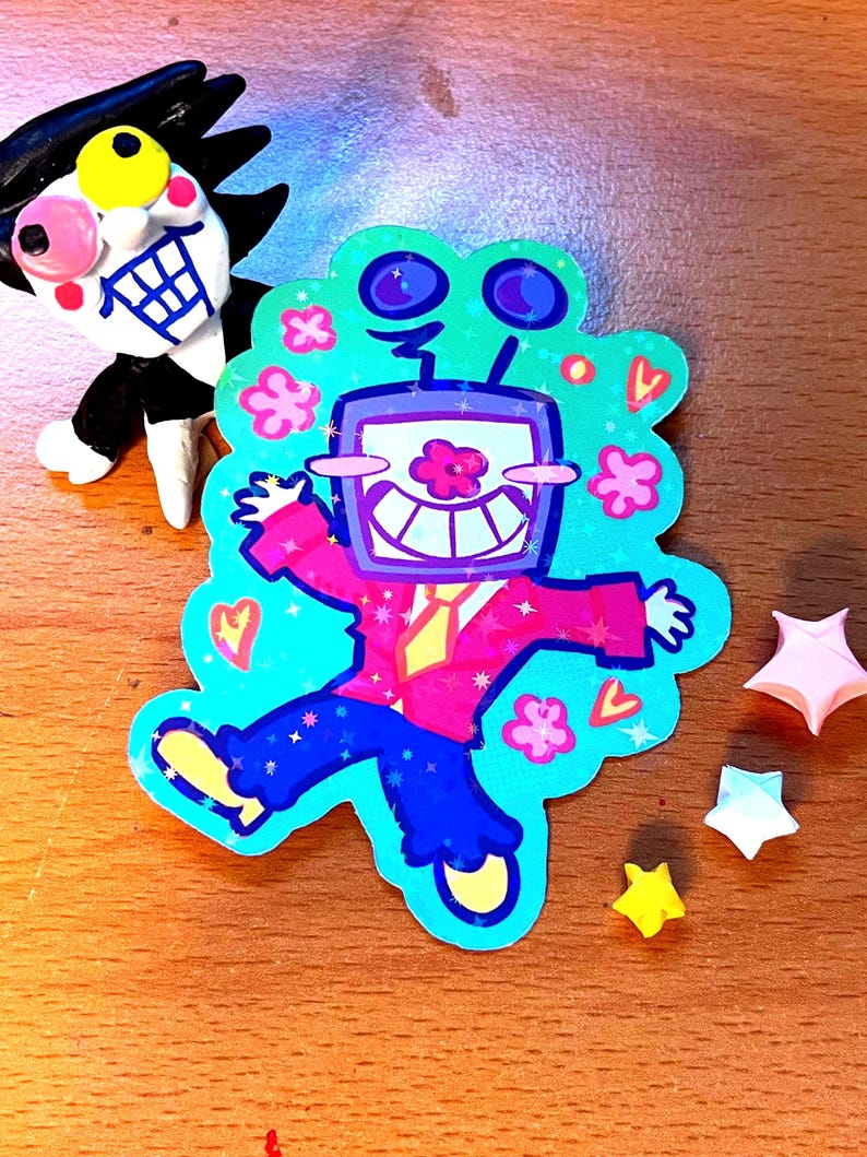 Happy Spamton and Tenna Deltarune Sticker - Etsy