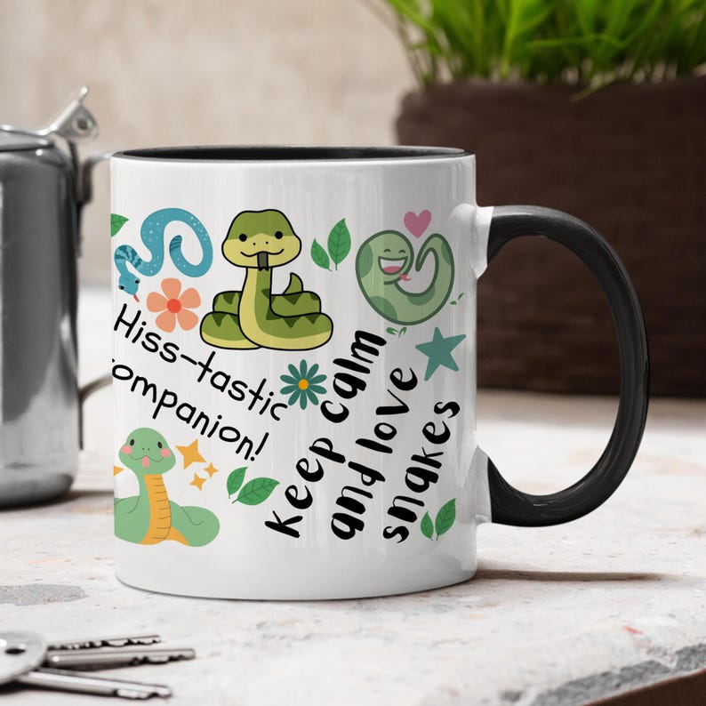 Snake Owner's Coffee Mug Charming Snake Themed Cup Perfect Gift for ...