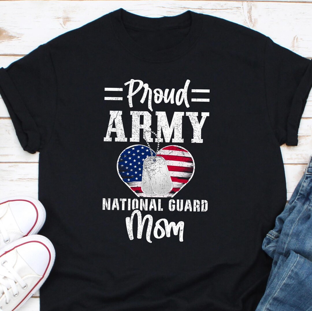 Proud Army National Guard Mom T-shirt, Army Mom Shirt, Military Mom ...