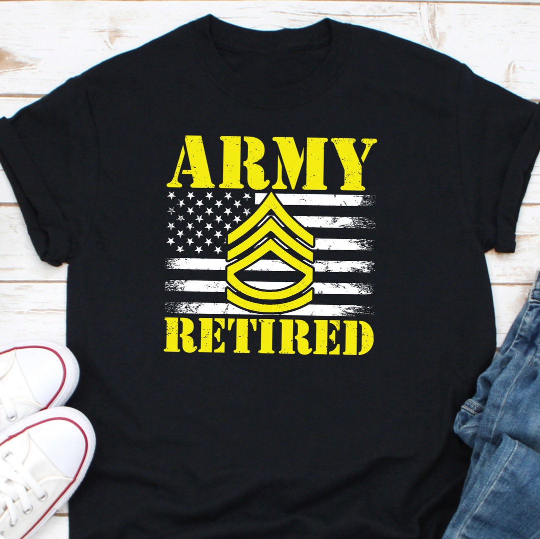 Army Retired Shirt, Army Retirement Shirt, Military Retirement Shirt ...