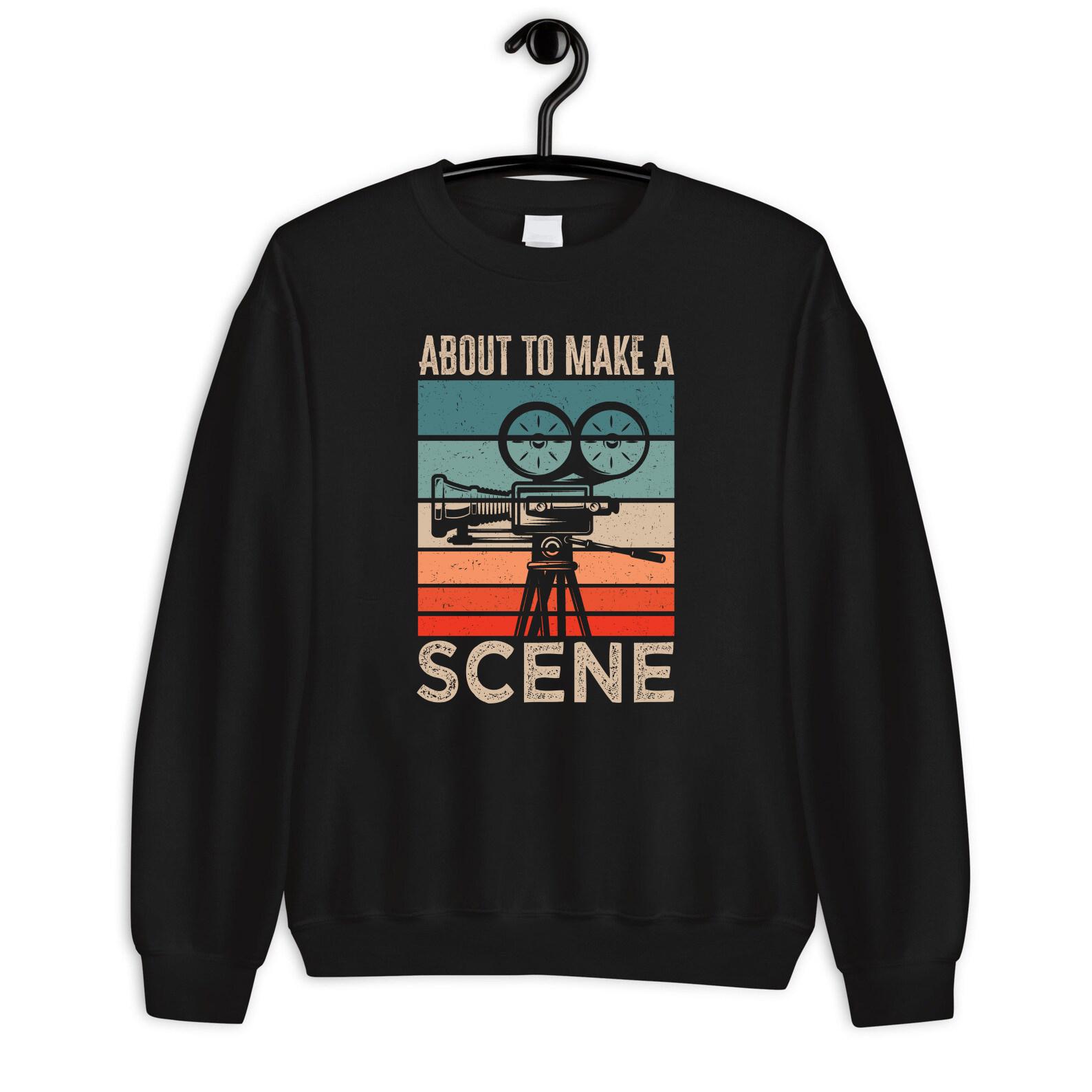 About to Make A Scene Shirt, Funny Filmmaking Shirt, Film Director Gift ...