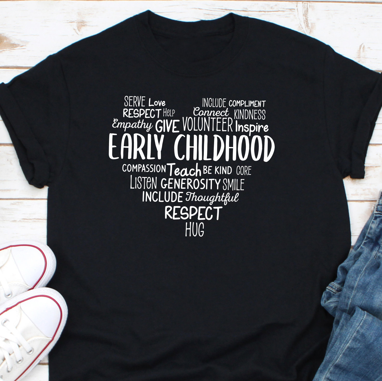 Retro Early Childhood Shirt, Daycare Teacher Shirt for First Day of ...