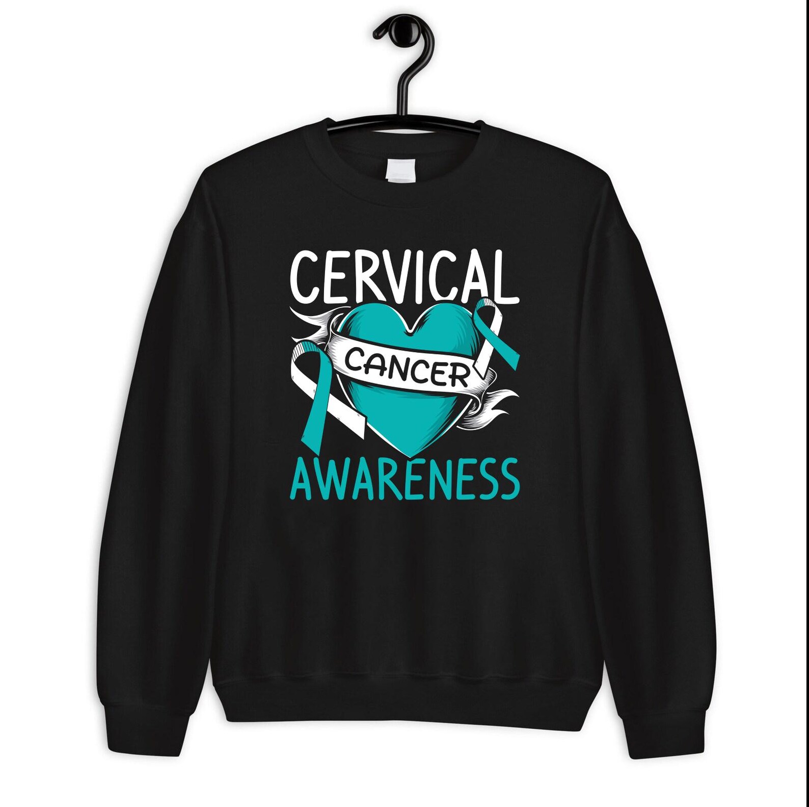 Cervical Cancer Awareness Shirt, I Wear Teal for Cervical Cancer ...